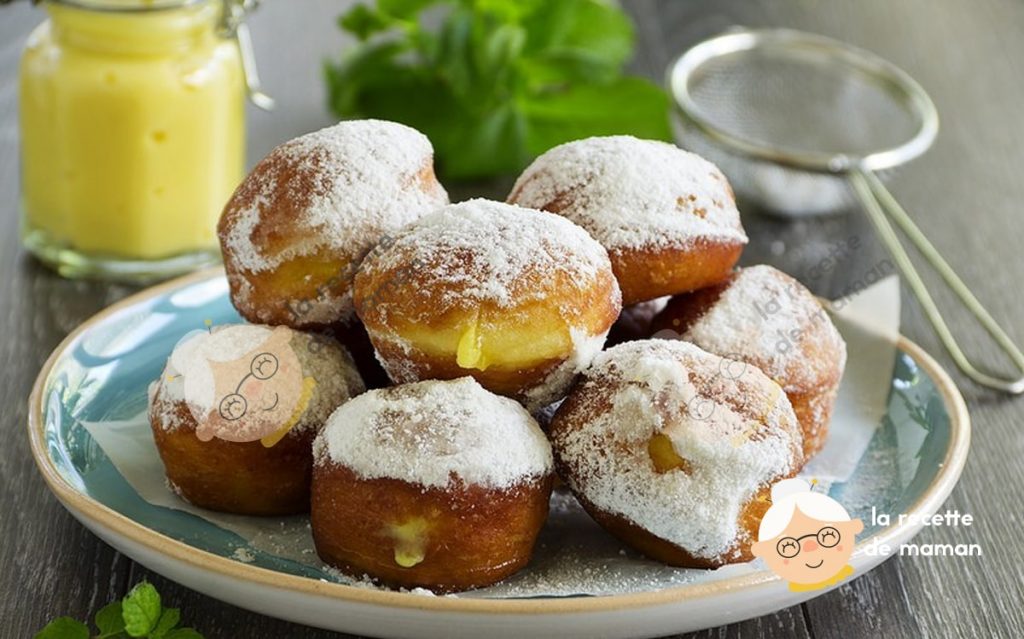Donuts et beignets aux lemon curd - La Recette de maman