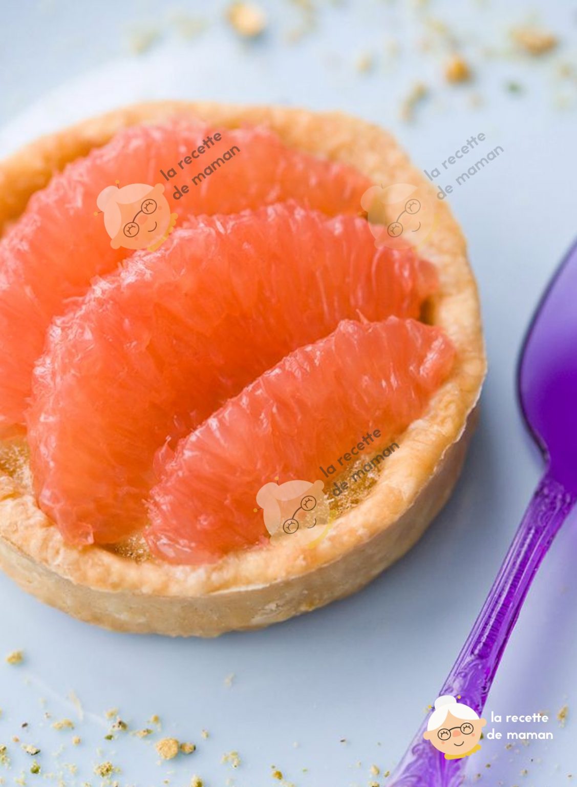 Tartelettes au pamplemousse rose - La Recette de maman